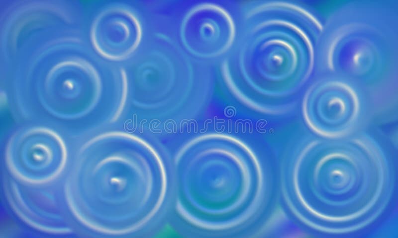 Smooth Blue Circle Waves on Water Stock Illustration - Illustration of ...