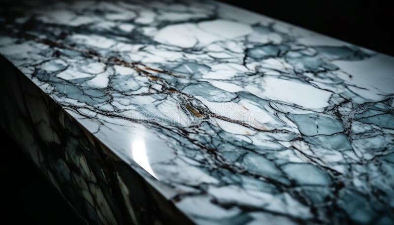 Smooth Blue Glass Window in Old Building Generated by AI Stock Photo ...