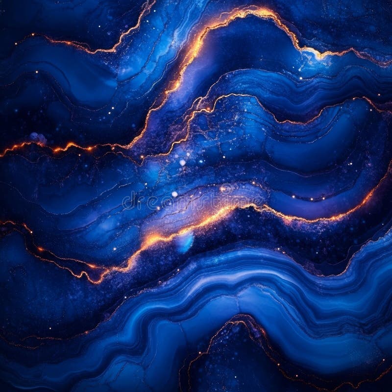 A Smooth Blue Marble Texture Showcasing Elaborate Patterns Stock Photo ...