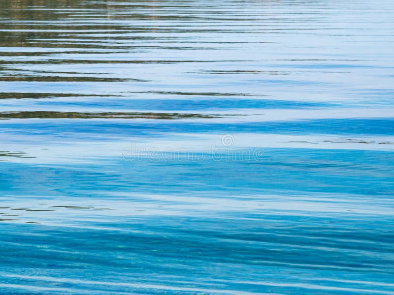 Smooth Blue Ripples in Water Stock Photo - Image of texture, water ...