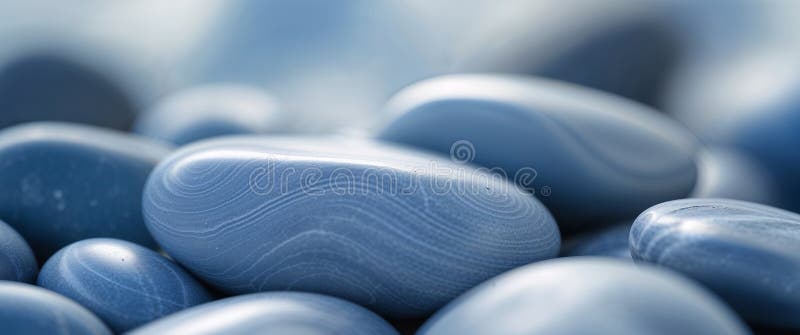 Smooth Blue Stones Close Up Texture Background Stock Photo - Image of ...