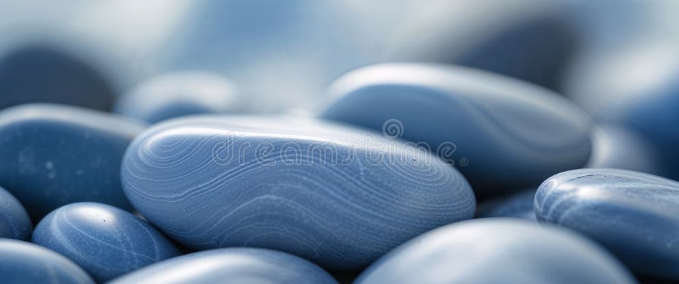 Smooth Blue Stones Close Up Texture Background Stock Photo - Image of ...