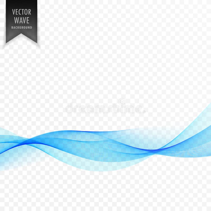 Smooth Blue Wave Background Design Stock Vector - Illustration of wavy ...
