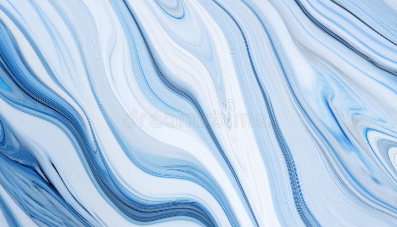 Smooth Blue and White Marble Swirl Pattern Captured in High Resolution ...