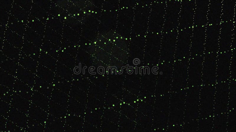 Smooth Blur Particles Movement of a Geometric Grid Stock Video - Video ...