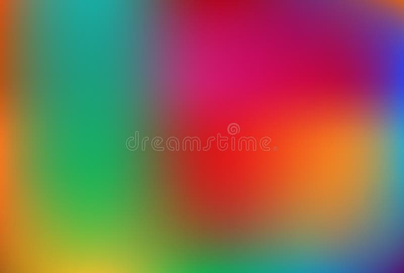 Smooth and Blurry Rainbow Gradient Mesh Background. Stock Vector ...