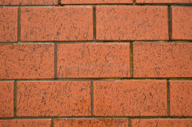 Smooth brick wall stock photo. Image of brown, bricks - 133112184