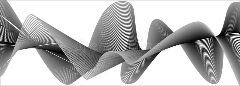 Smooth, Bright Lines in Space. New Abstract Background Stock Vector ...