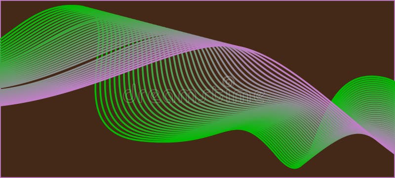 Smooth, Bright Lines in Space. New Abstract Background Stock Vector ...