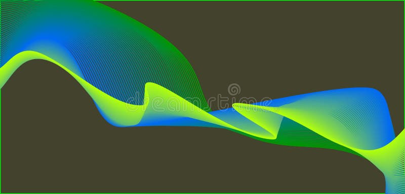 Smooth, Bright Lines in Space. New Abstract Background. 3d Stock Vector ...