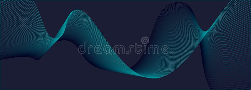 Smooth, Bright Lines in Space. New Abstract Background. 3d Stock ...
