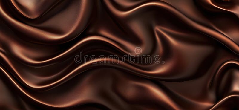 Smooth Bronze Satin Fabric Texture with Elegant Waves and Folds Stock ...