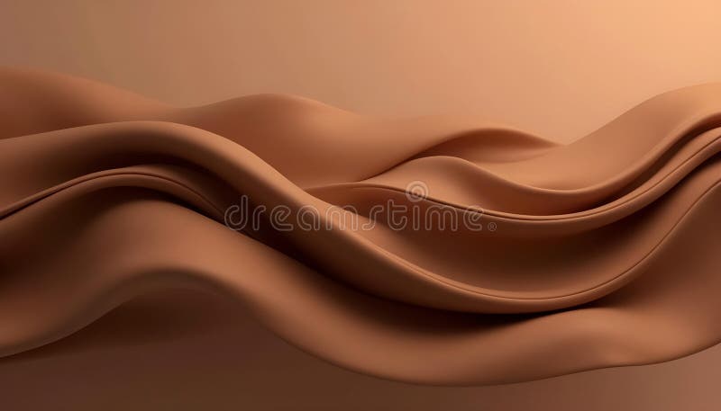 Smooth Brown Abstract Waves Creating Elegant and Minimalist Abstract ...