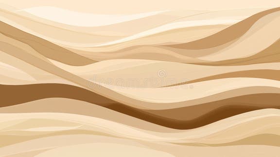 Smooth Brown Curved Lines Create an Elegant Abstract Wavy Pattern ...