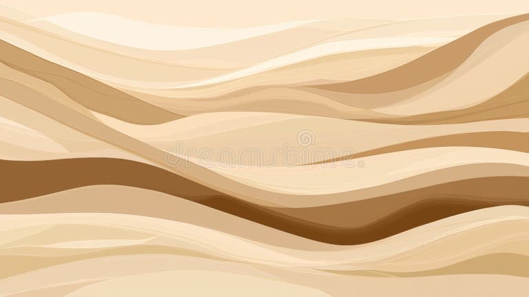 Smooth Brown Curved Lines Create an Elegant Abstract Wavy Pattern ...