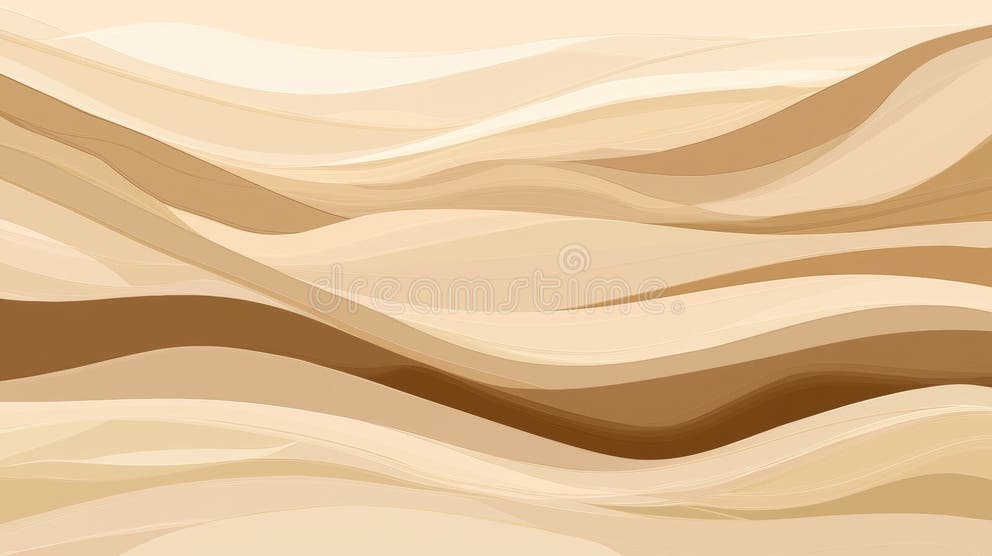 Smooth Brown Curved Lines Create an Elegant Abstract Wavy Pattern ...