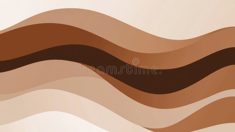 Smooth Brown Curvy Lines Flowing Horizontally Create a Visually ...