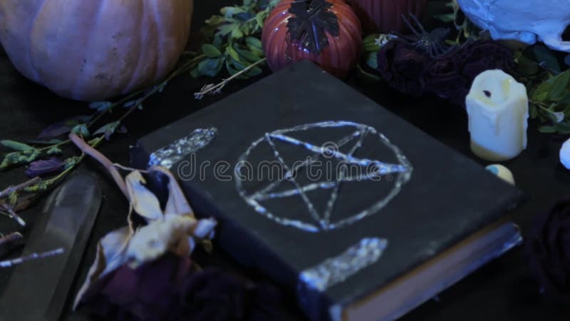 Smooth Camera Movement and Focus Change. Close-up of a Dagger on the ...