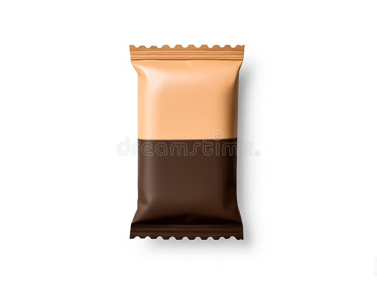 Smooth Chocolate and Caramel Candy Wrapper Showcasing Simple Design and ...