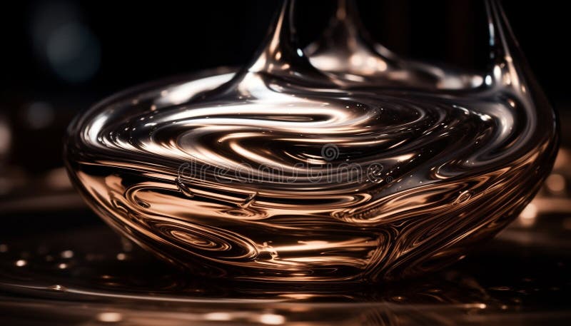 Smooth Chocolate Pouring, Creating Abstract Patterns Generated by AI ...