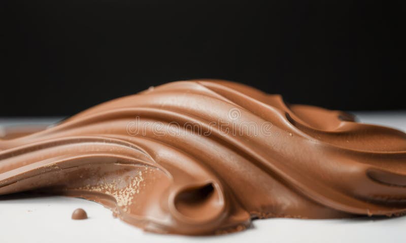Smooth Chocolate Surface with Rich Texture and Glossy Finish, Perfect ...