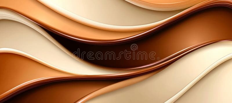 Smooth Chocolate Waves, Abstract Artful Design, Sensational Background, Elegant Texture Stock ...
