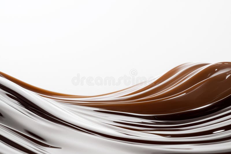 Smooth Chocolate Waves Abstract Stock Illustration - Illustration of ...