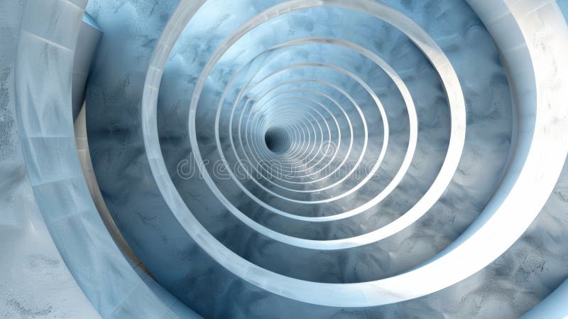 Smooth Circular Layers Overlap and Intersect Forming a Hypnotic Spiral ...