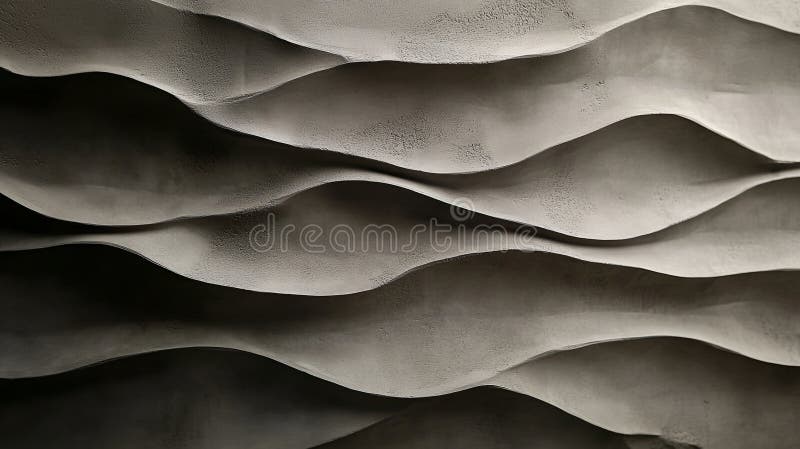 Smooth Clay Surface with Sculpted Waves and Subtle Imperfections. Stock ...