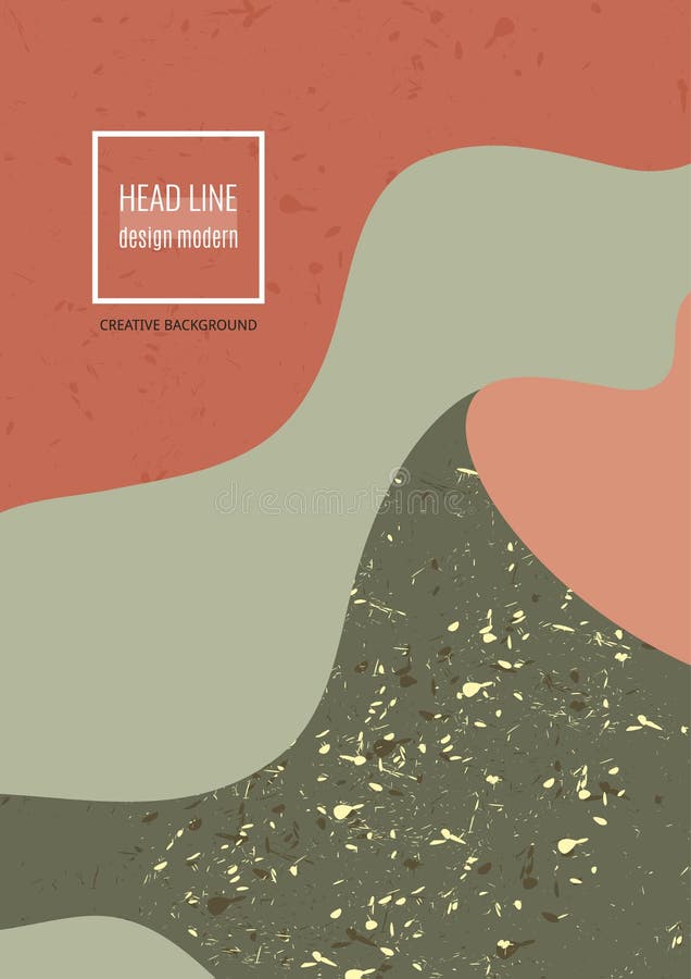 Smooth Colored Shapes, Small Particles. Design for Cover, Poster, Flyer ...