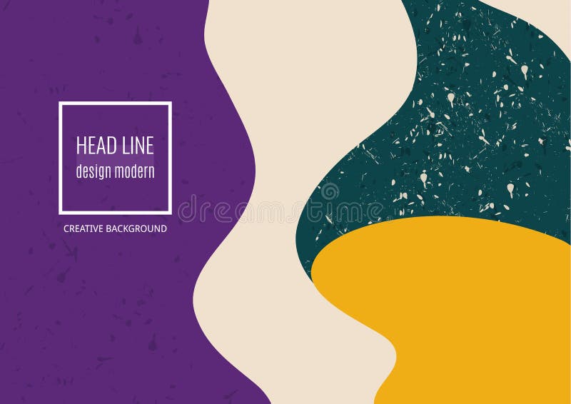 Smooth Colored Shapes, Small Particles. Design for Cover, Poster, Flyer ...