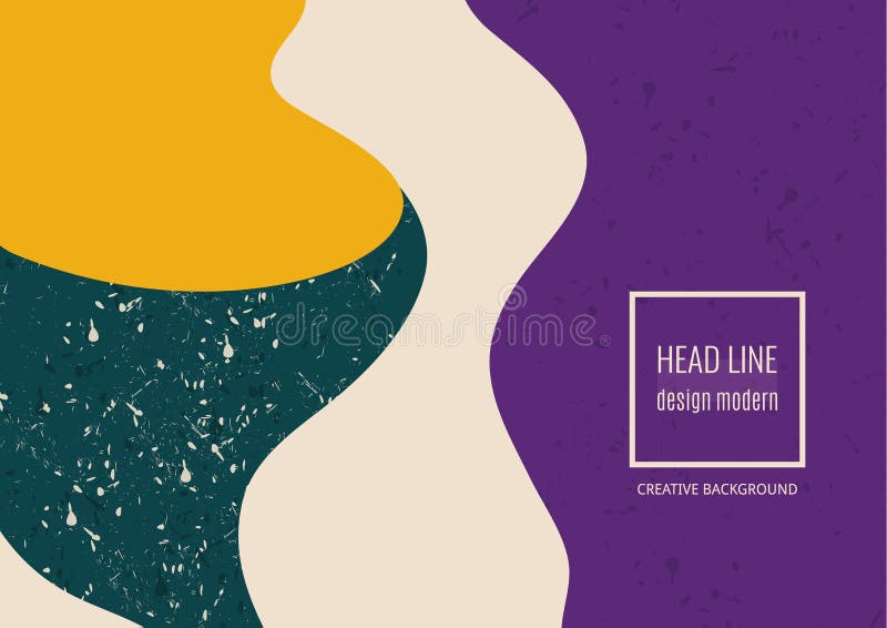 Smooth Colored Shapes, Small Particles. Design for Cover, Poster, Flyer ...