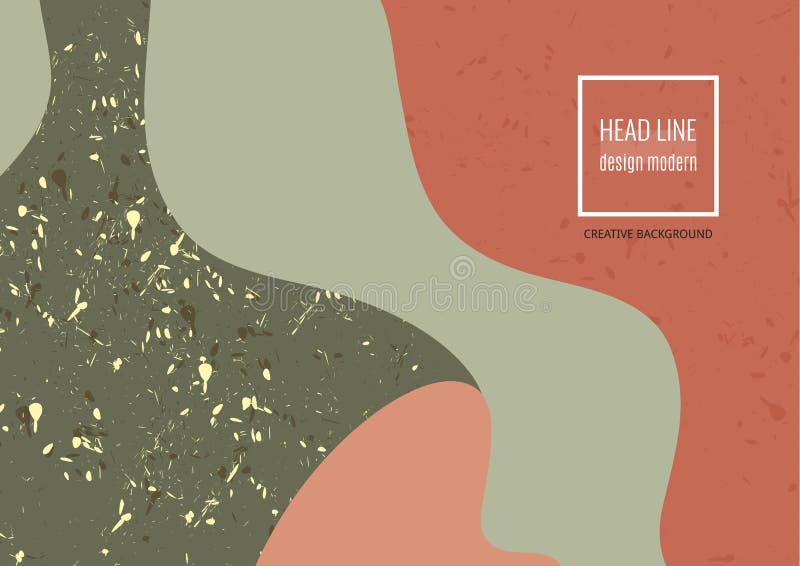 Smooth Colored Shapes, Small Particles. Design for Cover, Poster, Flyer ...