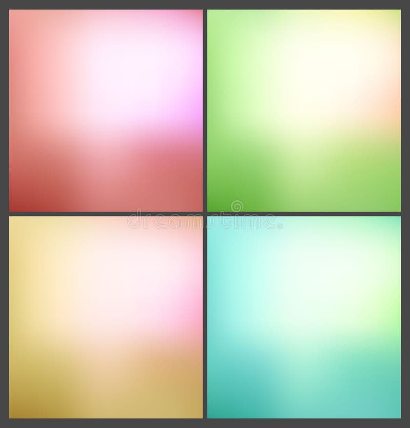 Smooth Colorful Backgrounds Collection Stock Illustration ...