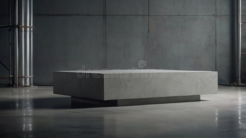 Smooth Concrete Base with Smooth Material, Suitable for Product Photos ...