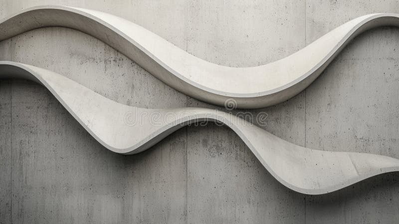 Smooth Concrete Curves Create a Modern Wave Pattern on a Building ...