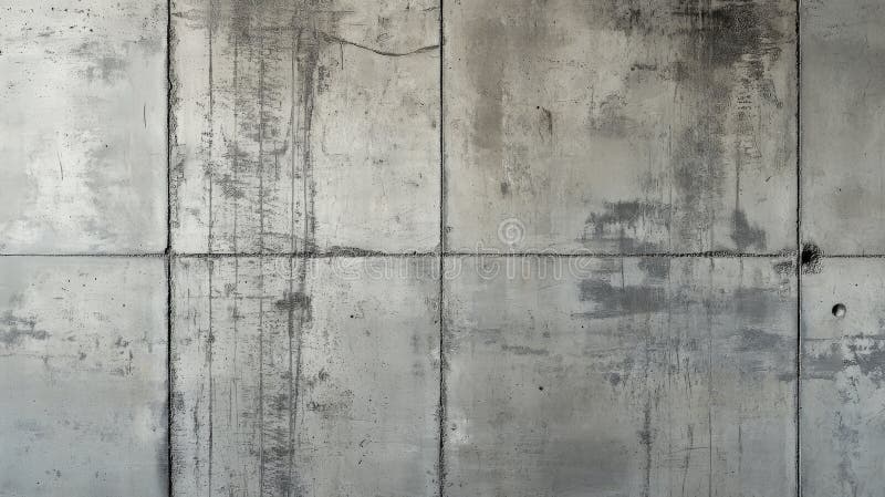 A Smooth Concrete Wall with a Sleek, Polished Texture, Featuring Subtle ...