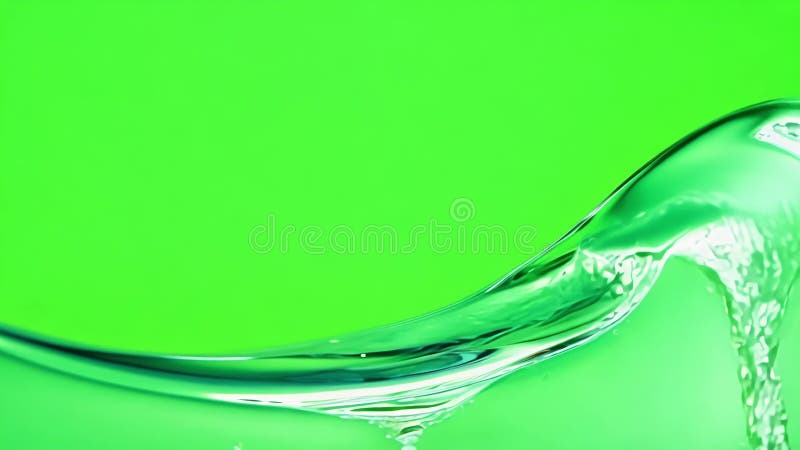 Smooth Continuous Flow of Liquid Forming a Graceful Curve Against the ...