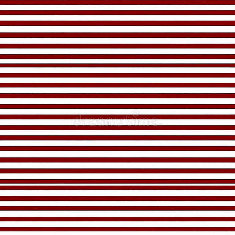 Smooth and Continuous Horizontal Stripes in Red and White Stock Image ...
