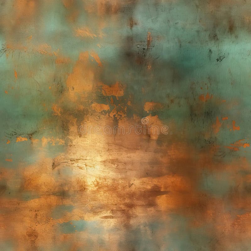 Smooth Copper and Gold Patina Stock Illustration - Illustration of oxidation, generative: 326842219