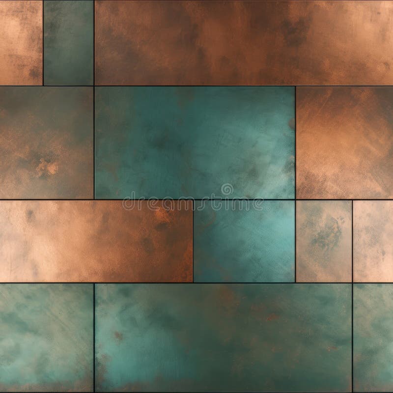 Smooth Copper and Olive Patina Stock Illustration - Illustration of ...