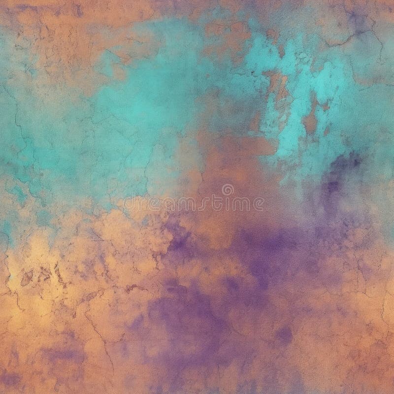 Smooth Copper and Turquoise and Purple Patina Stock Illustration ...