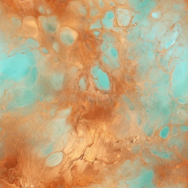 Smooth Copper and Turquoise and Sand Patina Stock Illustration ...