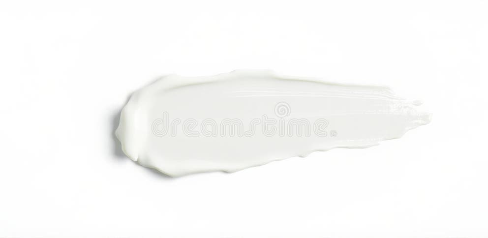 Smooth Cream Smudge on White Background, Ideal for Design and Art ...