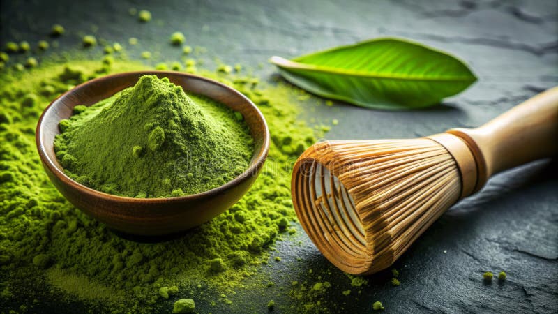 Smooth Creamy Background with Evenly Distributed Matcha Powder a Serene ...