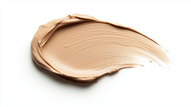 A Smooth, Creamy Foundation Shade Spread Across a Clean, White Surface ...