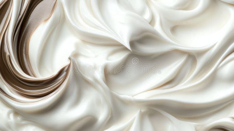 Smooth and Creamy Swirls of White and Brown Textures Stock Illustration ...