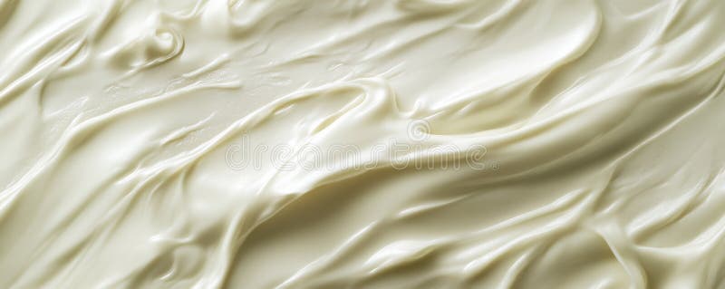 Smooth Creamy Texture, Close-up. Dairy and Culinary Concept Stock Photo ...