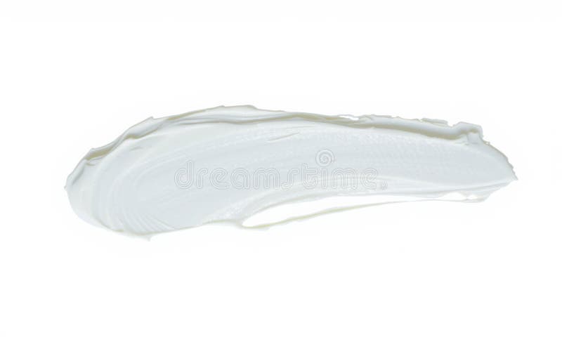 Smooth, Creamy White Smudge on White Background, Ideal for Design and ...