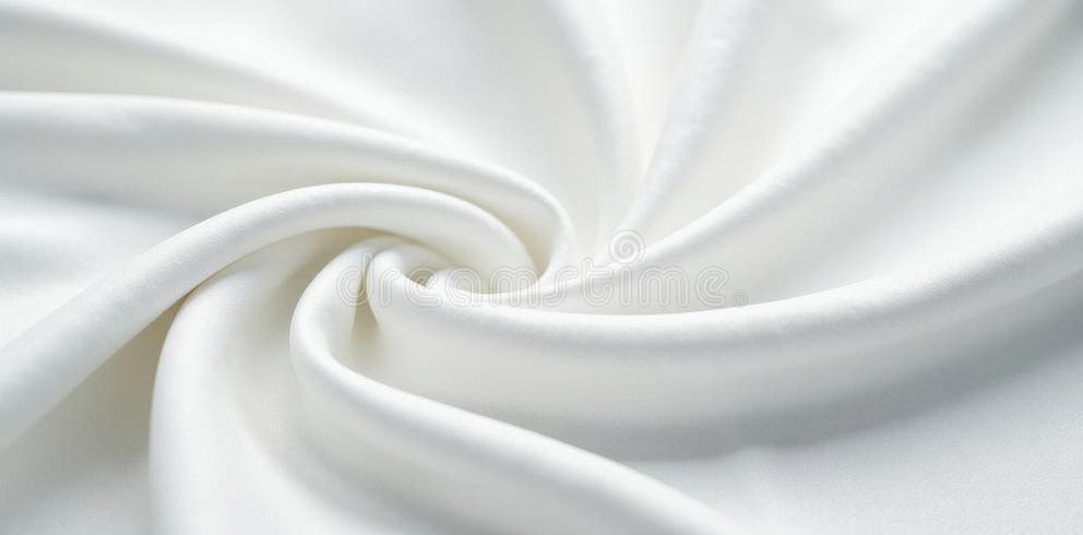 Smooth, Crisp White Cotton; Subtle Weave Visible , White Fabric, Bright ...
